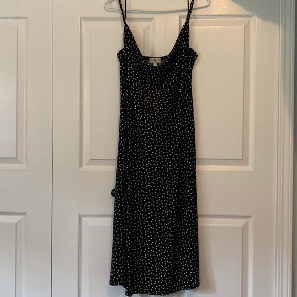 Socialite | Dresses | Socialite Polka Dot Dress With Side Slit | Poshmark